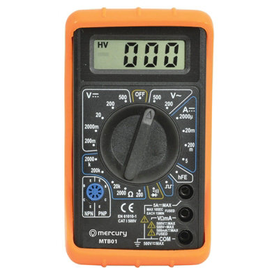 kenable MTB01 Digital Multimeter Tester with Leads 19 Testing Ranges ...