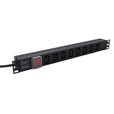 kenable PDU C13 Sockets 8 Way with C14 IEC Power Distribution Unit ...