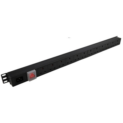 kenable PDU C20 IEC Inlet to UK Sockets 12 Way Power Distribution Unit ...