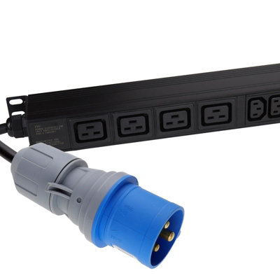 kenable PDU COMBO 4 x C19 Sockets 20 x C13 IEC Sockets to 16A Commando ...