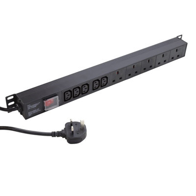 kenable PDU COMBO 5x UK Sockets 5x C13 IEC 13A Plug Vertical Power ...