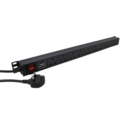 kenable PDU UK Sockets 10 Way with UK Plug Power Distribution Unit ...