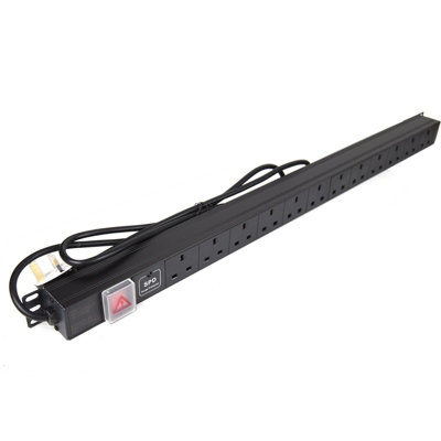kenable PDU UK Sockets 12 Way with UK Plug Power Distribution Unit ...