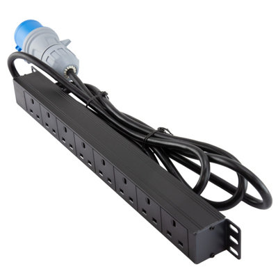 kenable PDU UK Sockets 8 Way with 32A Commando Plug Power Distribution ...