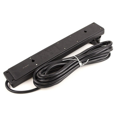 kenable Surge Protected 6 Gang Way Mains Extension Socket UK Power ...