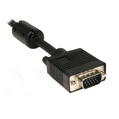 kenable SVGA PC Monitor Cable 15 Pin Male to Male VGA Lead 15m Black