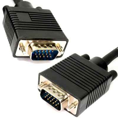 kenable SVGA PC Monitor Cable 15 Pin Male to Male VGA Lead 20m Black