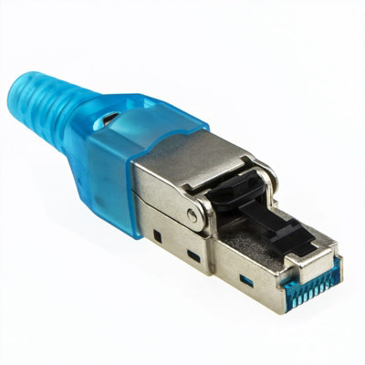kenable Tool-Less Crimp Cat6A RJ45 Ethernet Network Cable End Connector ...