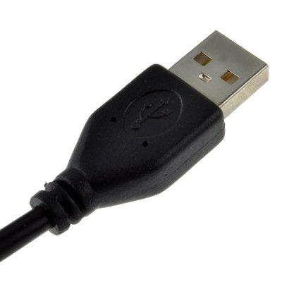 kenable USB 2.0 24AWG A to A (Male to Male) High-Speed BLACK Cable 1.2m