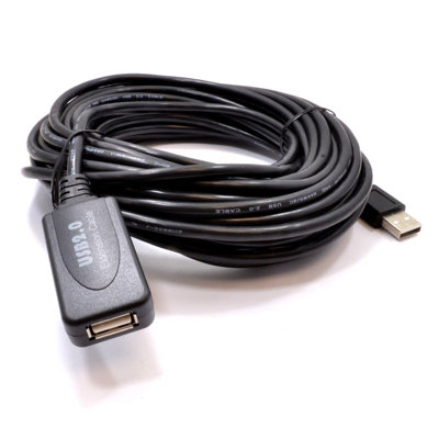 kenable VZTEC USB 2.0 Active Repeater Male to Female Extension Cable 10m