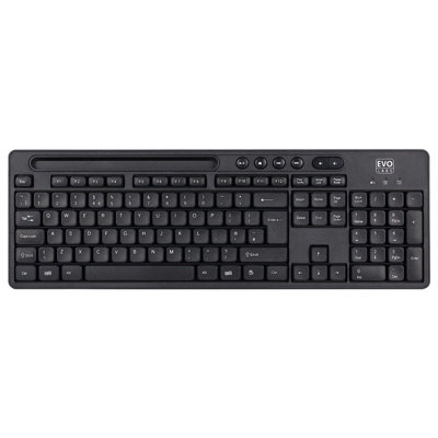 kenable Wireless Full Size QWERTY Keyboard & 4 Button Mouse Set for PC ...