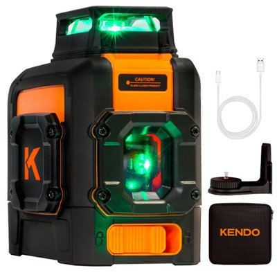 Kendo 25m Self-Levelling Cross Line Laser Level with Adjustable ...