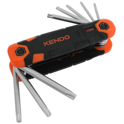 Kendo L-Type Folding Torx Key Set 8 Pieces | DIY at B&Q