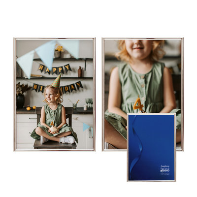 Kenro Box of 2 Silver Plated Photo Frame 3.25x4.75 Inch / 8x12cm ...