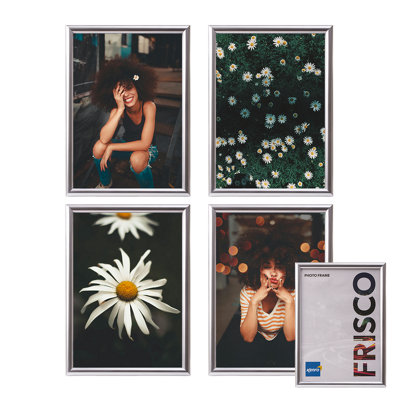 Kenro Box of 4 Frisco Series Silver Photo Frame 6x4 Inch / 10x15cm ...