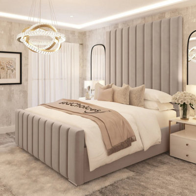 Kensington Luxury 70" Panelled Ottoman Bed Frame with Gas Lift Storage ...