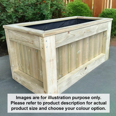Kent Garden Planter - Pressure Treated Wood - L210 x W50 x H50 cm