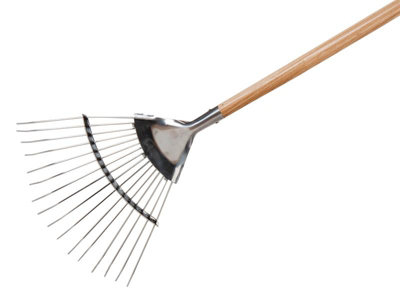 Kent & Stowe 70100741 Stainless Steel Garden Life Lawn & Leaf Rake, FSC ...