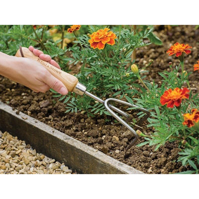 Kent & Stowe Hand 3-prong Cultivator, Fsc Multi Colour (Stainless Steel ...