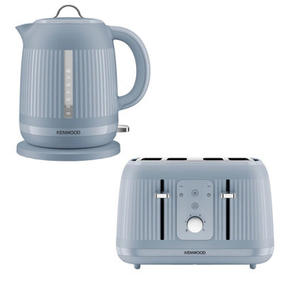 Kenwood Dawn 1.7L Kettle & 4 Slice Toaster Set, Stone Blue