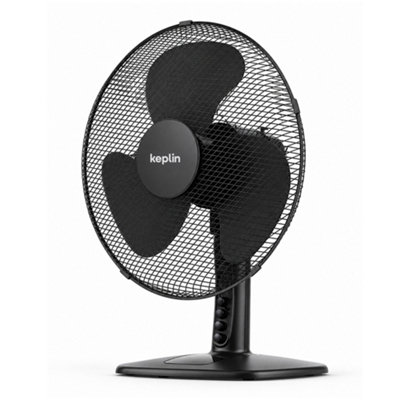 KEPLIN 12inch Desk Fan, 3-Speed, 85 Degree Oscillating, Quiet, Tilt ...