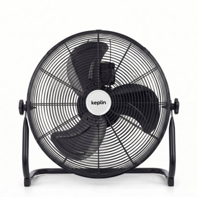 KEPLIN 16inch Black Floor Fan High Velocity 120W Powerful 3-Speed ...