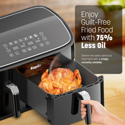 Keplin Dual Zone Air Fryer 9.5L 2850W Energy Saving Tower Air Fryer ...