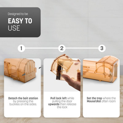 KEPLIN Humane Mouse Trap - Brown - 1pk