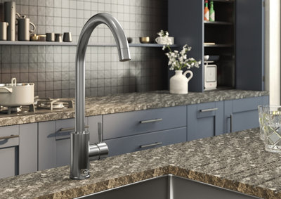 Kersin Tivoli Gun Metal WRAS Approved Kitchen Mixer Tap