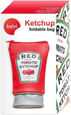 Ketchup Reusable Foldable Storage Shopping Plastic Bag