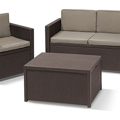 Keter Allibert Arica Outdoor Storage Box - Brown