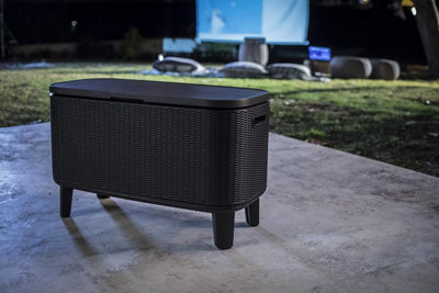 Keter Bevy Bar Cocktail Table - Anthracite/Grey