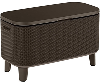 Keter Bevy Bar Cocktail Table BROWN