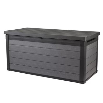 Keter Cortina 570L Outdoor Storage Deck Box Lockable Resin Chest with ...