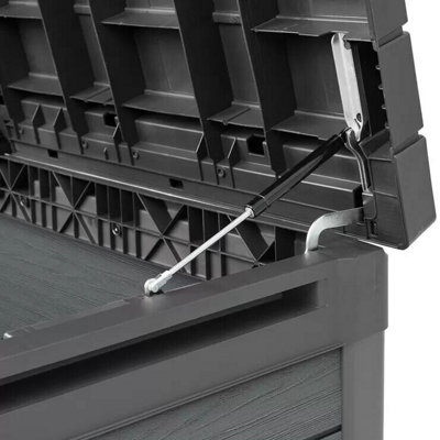 Keter Cortina 757L Outdoor Storage Deck Box Patio Outdoor Storage Box ...