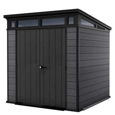 Keter Cortina 7ft 1" x 7ft 1" (2.16x2.16m) Outdoor Storage Shed ...