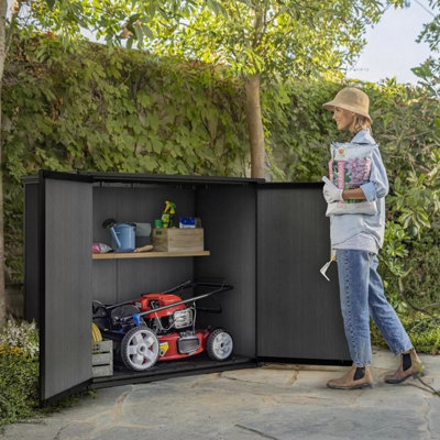 Keter Cortina Bella 4ft 6" x 2ft 4"1,000 Litre Vertical Outdoor Storage ...