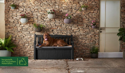 Keter Eden 265L Storage Bench- Dark Grey