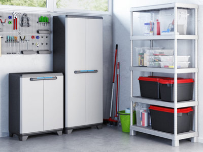 Keter Linear Plastic Tall Cabinet 240864