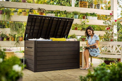 Keter Ontario 870L Brown Outdoor Storage Box