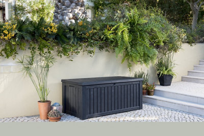 Keter Outdoor Storage Box Rockwood Grey 570L