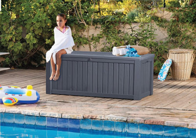 Keter Outdoor Storage Box Rockwood Grey 570L