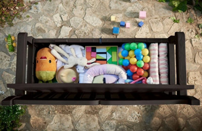 Keter Patio Garden Storage Bench Brown