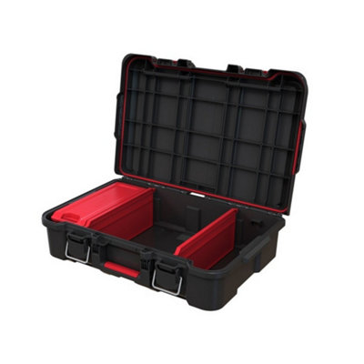 Keter Stack N Roll Tool Box Black/Red (15cm x 34cm)
