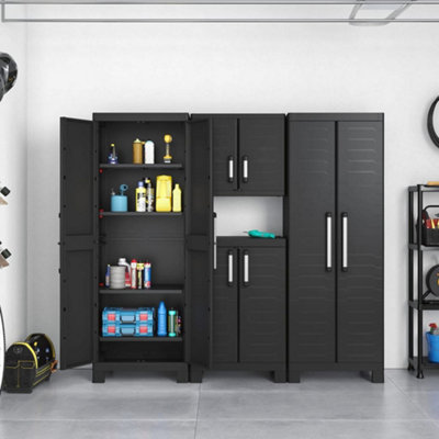 Tall garage cabinets store