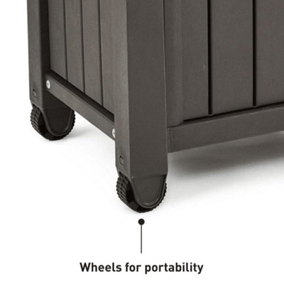 Keter Unity XL Outdoor Kitchen Cart with Storage - Graphite