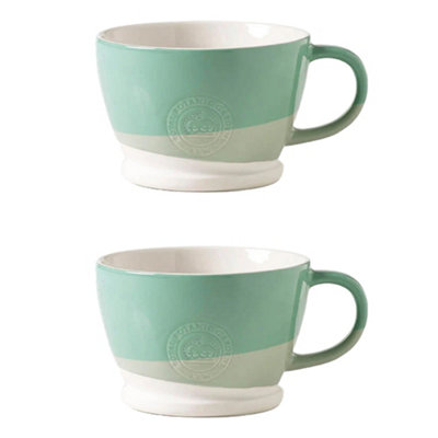 Kew Gardens Set of 2 Recycled Light Green Mug 350ml