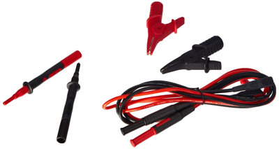 Kewtech ACC020 Right Angled Unfused Test Leads Red and Black