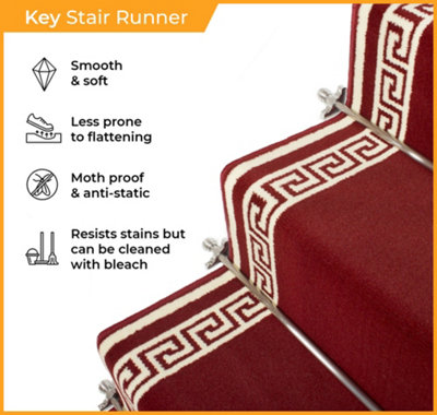 Key Stair Runner - Soft & Durable Carpet Runner for Stairs & Staircases ...