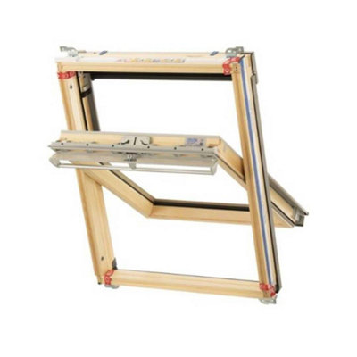 Keylite Pine Centre Pivot 550x780 Hi-Therm + Tile Flashing